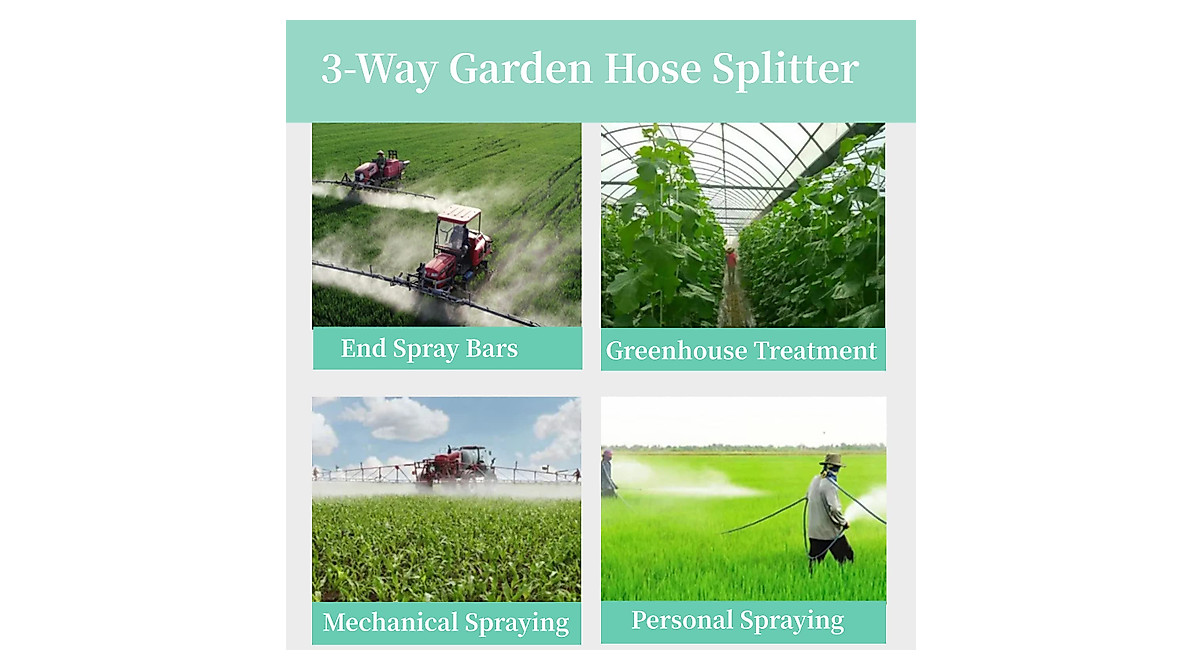 3-Way Garden Hose Splitter, Garden Hose Splitter Agricultural Sprayer ...