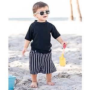 RuffleButts Kids Sunglasses Impact-Resistant Polycarbonate Lenses with 100% UVA/UVB Protection and Flexible BPA-Free Frames - White - 2-5T