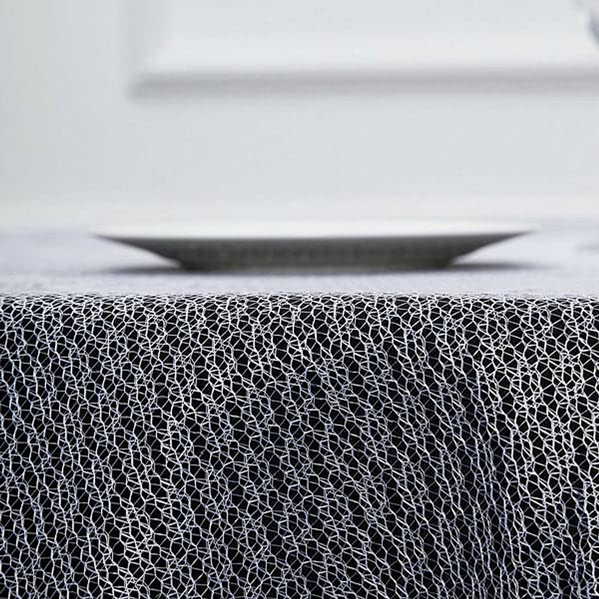 Tableclothsfactory 90" White Premium Lace Round Tablecloth for Banquet Party Wedding Event Home Decor