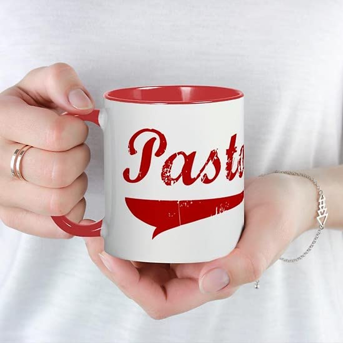 CafePress Pastor (Red Vintage) Mug Ceramic Coffee Mug, Tea Cup 11 oz