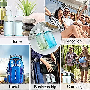 100 Pack 1.7oz/50ml Plastic Empty Squeeze Bottles with Flip Cap Hand Sanitizer Bottle small travel Size bottles Refillable Container for Shampoo Lotion Cream Body Soap Baby Shower Weeding Party Favors