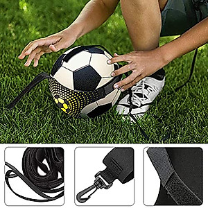Soccer Training Equipment for Kids, Speed Agility Training Set, Agility Ladder 12 Rung 6M, Football Kick Trainer, 12 Disc Cones, Football Training Equipment Footwork Drills for Kids and Adults