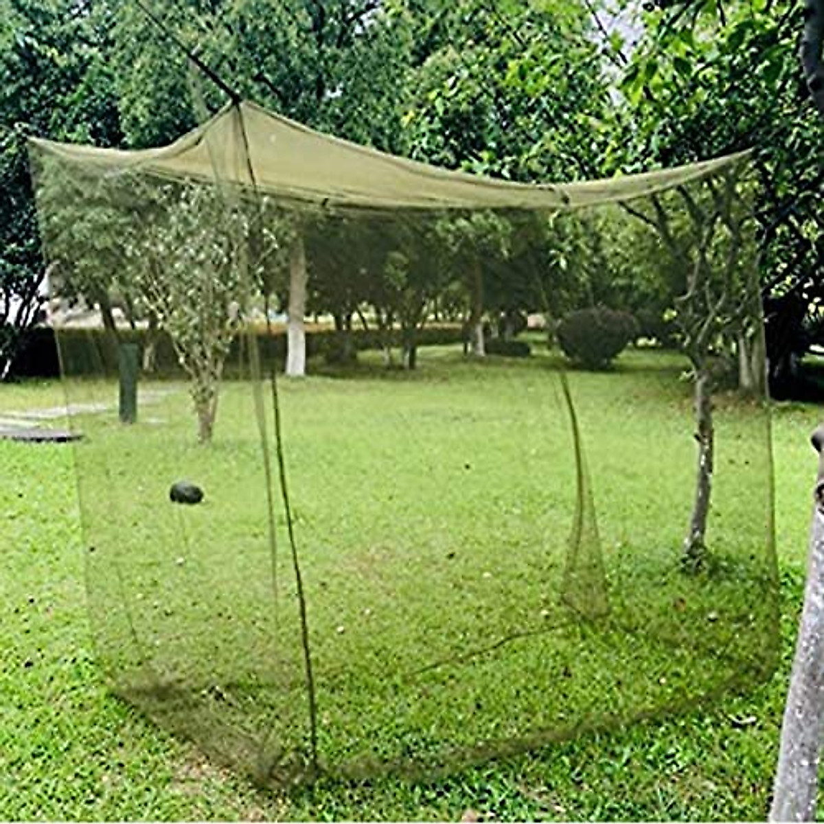 LIUHD Parasol Mosquito Net Cover,Outdoor Camping Mosquitoes Patio Umbrella Net Screen Polyester Zippered Mesh Enclosur for Patios Outdoor Camping Activities