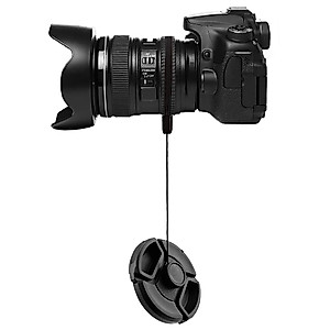 GAOAG 2 Pack 72mm Center Pinch Lens Cap for Nikon Canon Sony DSLR Compatible with Canon EF-S 18-200mm f3.5-5.6 is,Nikon AF-S DX Nikkor 18-200mm f3.5-5.6G ED VR II,Song FE 24-240mm f3.5-6.3 OSS Lenses