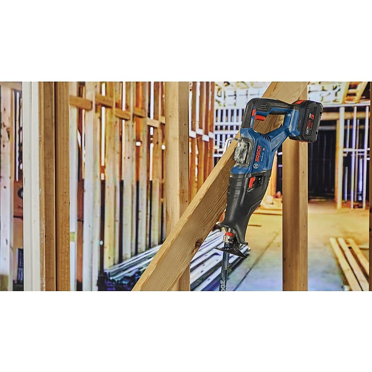 BOSCH GSA18V-110B14 PROFACTOR™ 18V 1-1/8 In. Reciprocating Saw Kit with (1) CORE18V 8.0 Ah PROFACTOR™ Performance Battery