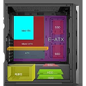 Bgears b-BlackWidow-RGB Black Gaming PC ATX case, Special Ripple effect Front Panel, Tempered Glass side. 2 x USB3.0, 3 x PWM 120mm ARGB Fans, Fan Controller with Remote, Support up to EATX board