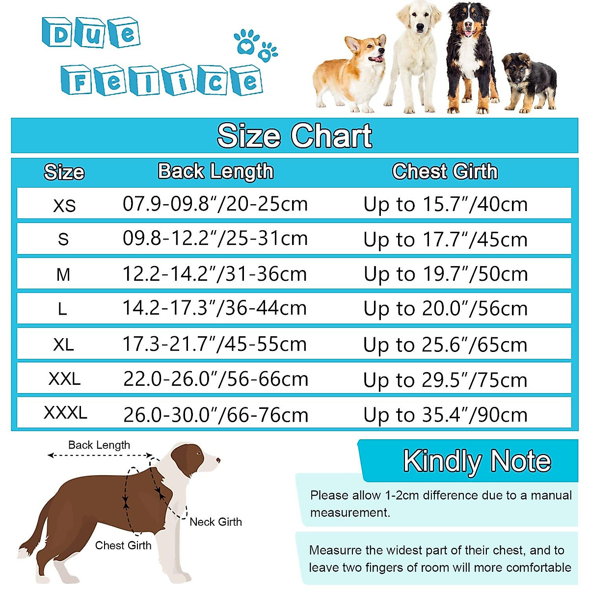 Due Felice Dog Surgery Suit Female Spay Recovery Suit for Dogs Neuter Onesie for Surgery Female Male Dog After Spayed Surgical Suit Grey/X-Large