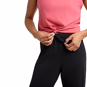 Champion, Lightweight Lounge, Comfortable Jersey Pants for Women, 31.5" (Plus Size Available), Black, X-Large
