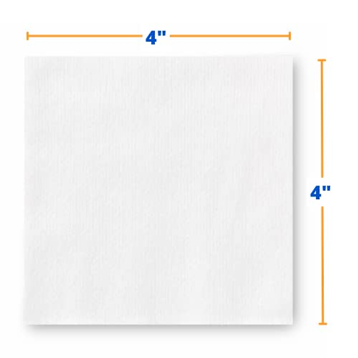 Medline Caring Non-Woven Non-Sterile Gauze Sponge, 4 x 4, 4-Ply (10 Packs of 200)