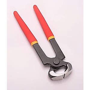 long river Hoof Nipper 8" - Horse Farrier Tool for Goats Sheep Pigs,Farrier Nippers with Plastic Grip. (8")