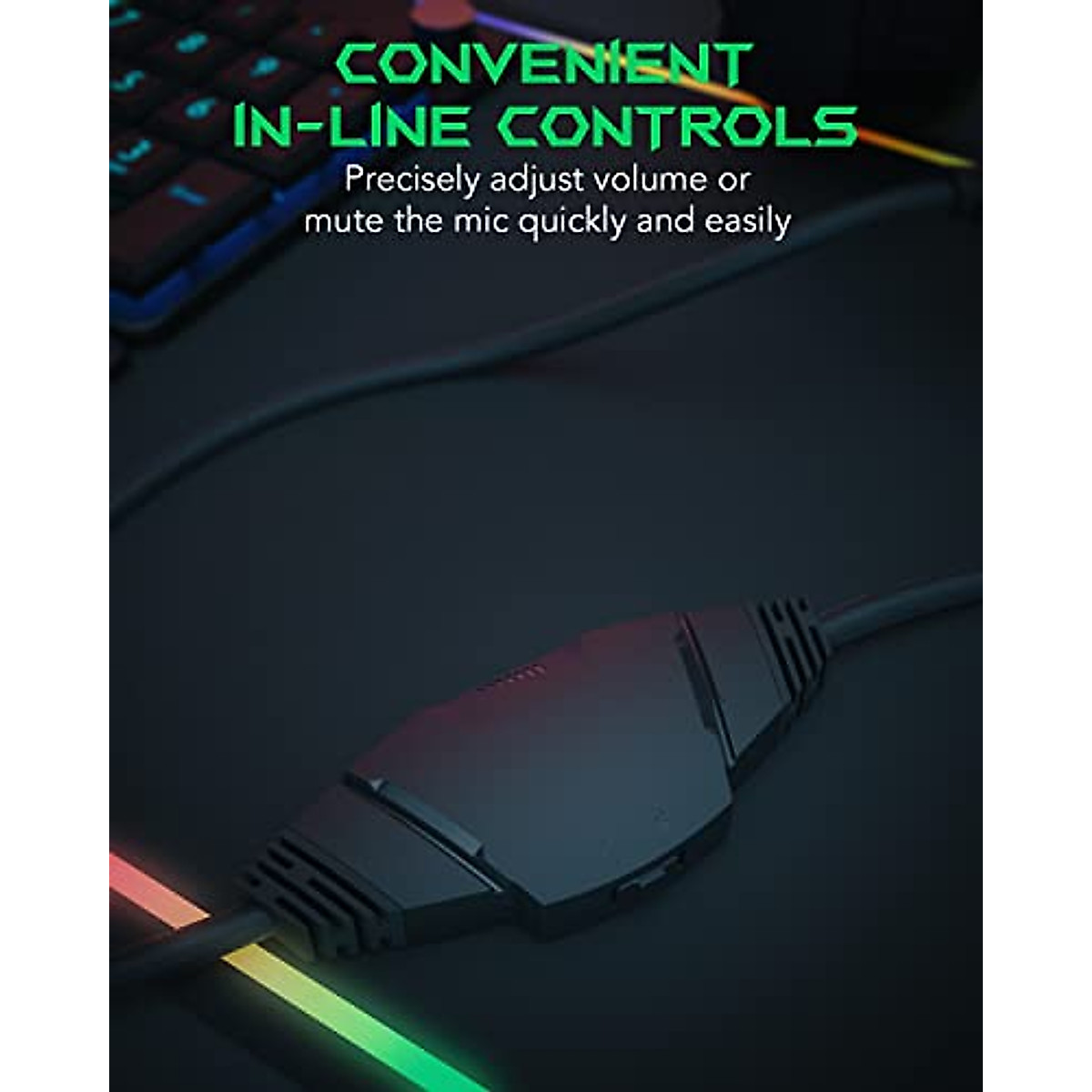 Black Shark Gaming Headset for PC, PS4, PS5, Xbox, Switch, All-in-1 Gaming Headphones with Ultra-Clear Bendable Mic, 50mm Dynamic Drivers, Noise Isolation Ear Cushions, in-line Controls - Goblin X1