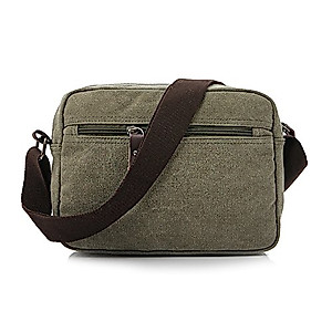 Collsants Small Vintage Canvas Crossbody Purse Travel Shoulder Bags Messenger Satchel Bag