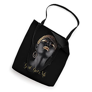 Afrocentric Queen Black Tote Bag