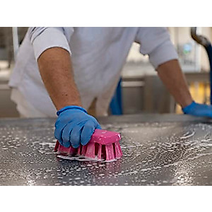 Vikan 38913 UST 6.9" Hand Brush - Stiff, Blue