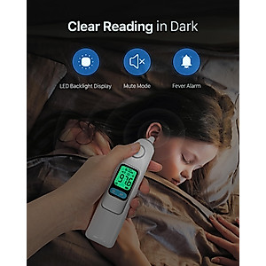 [Ear Thermometer Kit ] Femometer Family 1015 Ear Thermometer and 96X Probe Covers