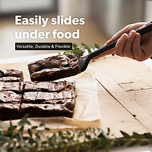 DI ORO 9-Piece Silicone Kitchen Utensil Set - 600°F Heat-Resistant Nonstick Flexible Seamless Silicone Turner Spatulas, Spoons, & Ladle - Nonstick Cookware Safe Tools for Baking & Cooking - BPA Free