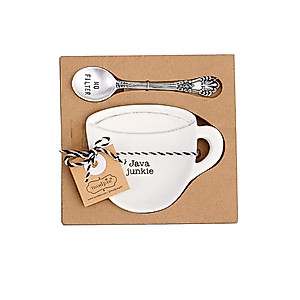 Mud Pie Home Kitchen Circa Coffee Break Coffee Mug Spoon Rest Sets 42600445 (Java junkie)