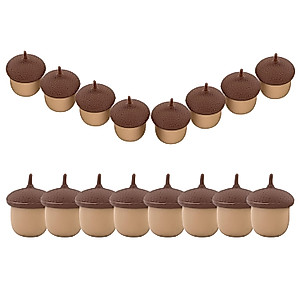 YHSWE 8pcs 5ml Pine Cone Non-stick Food Grade Silicone Wax Container Multi Use Silicone Jars for Wax, Essential Oil, Lip Balm, Shatter, Spices, brown