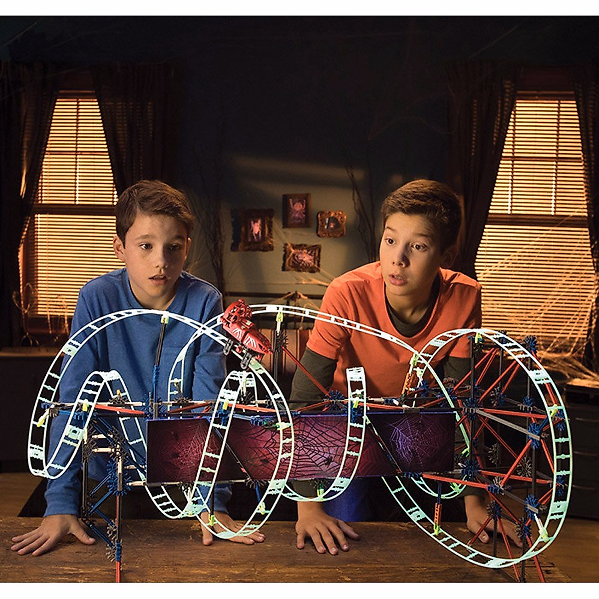 K'NEX Thrill Rides – Web Weaver Roller Coaster Building Set – 439 Pieces – Ages 9 and Up – Construction Educational Toy, Multicolor