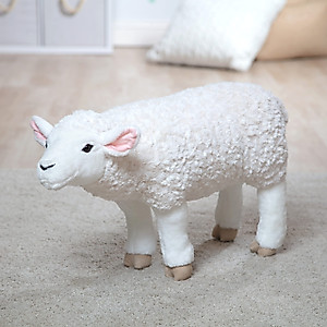 Melissa & Doug Giant Lifelike Sheep Plush - 2 Feet Tall Stuffed Animal Toy for Ages 3+