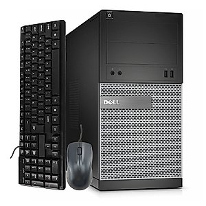Dell Optiplex Tower Computer Gaming PC [ Intel Core i5 Processor, 8GB Ram, 128GB SSD, 1TB Hard Drive, HDMI, Wireless WiFi] AMD Radeon RX 550 4GB, Windows 10, Black (Renewed)