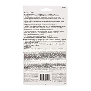 Revlon Pedicure Kit, PediExpert Foot File, Callus Remover & Nail Clipper, Nail Care Tools, Easy to Use, Stainless Steel, 3 Piece Set