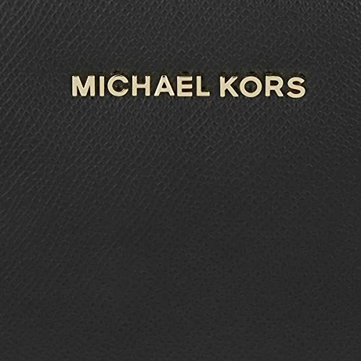 Michael Kors Women's Jet Set Crossbody Leather Bag, Black, Large
