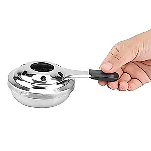 Srliya Mini Alcohol Stove Burner, Portable Stainless Steel Alcohol Stove Burner Outdoor Camping Panic Cooking Pot