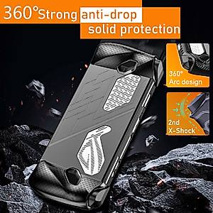 KERESLINA Silicone Protective Case for Rog Ally,ROG Ally Integrated Silicone Black and White Shockproof Protection Shell,with Accessories for Rog Ally Game Handheld 2023