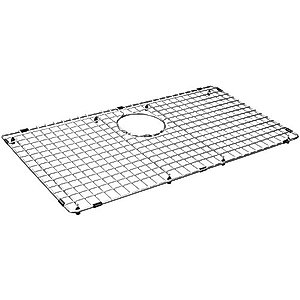 Serene Valley Sink Bottom Grid 27-9/16" x 14-9/16", Rear Drain with Corner Radius 3/16", Kitchen Sink Protector NDG2815R