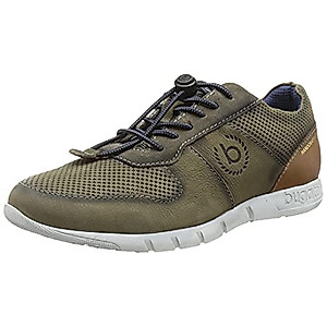 bugatti Men's Sneaker, Gray, 8.5