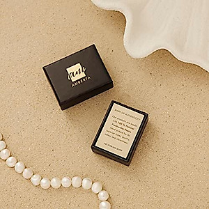 Amberta Women 925 Sterling Silver Freshwater Pearl Earrings: 5 mm Silver Pearl Drop Earrings - Silver