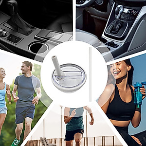 Generic 40 oz Tumbler Lid Replacement fit for Stanleys Cup,Tumbler Straw Lid,Replaceble Tumbler Straw Lid,Reusable Tumbler Cover for Stanleys Cup, Refer to description, White, JH5M481645QCRQF9