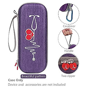 Viodmss 2PCS Carrying Case for Classic Iii Stethoscope Protect Pouch Sleeve Box Protection Case( & Green)