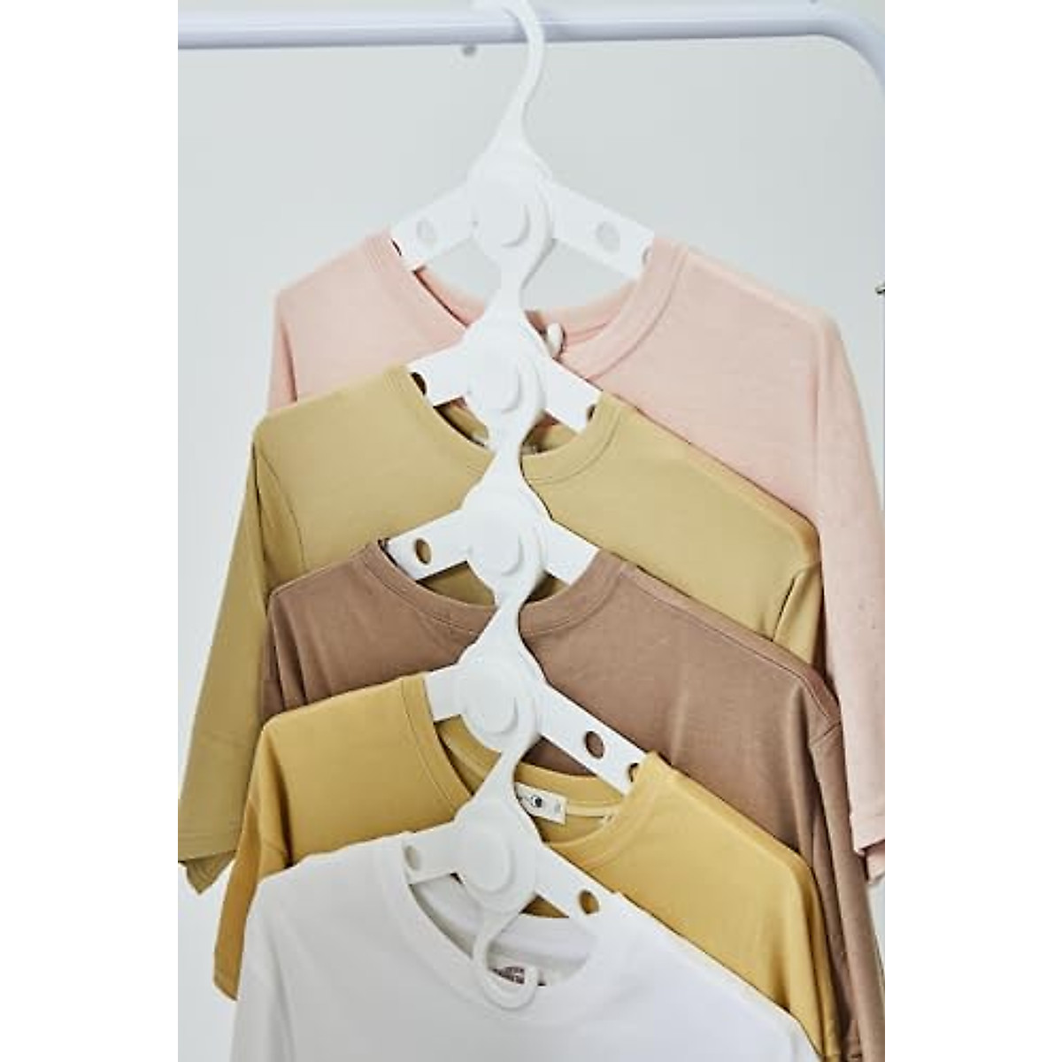 Closet Organizer Foldable Clothe Hangers - Bigtime Closet Space Saver - Holds 20lbs Durable & Portable - Use at Home, Dorm, and Office (Black 10 Pack)