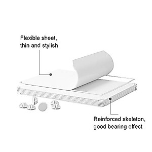 Pearlead Protective Sneeze Guard, Portable Counter Privacy Shield for Student Call Centers Offices Classrooms Library Desk Divider Easy Clamp on Screen - 15.75 x 11.81 Inch