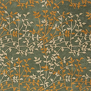 SAFAVIEH Soho Collection 7'6" x 9'6" Light Brown/Multi SOH733D Handmade Premium Wool & Viscose Area Rug