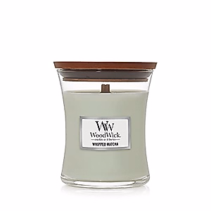 WoodWick Whipped Matcha Medium Hourglass Candle, 9.7 oz.