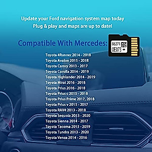 2021 Navigation SD Card Compatible with Toyota Highlander Prius 4runner RAV4 GPS Tundra Map Update 86271-0E073
