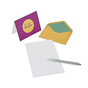 Papyrus Blank Cards with Envelopes, Hello (20-Count)