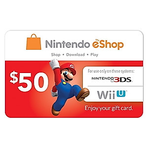 Nintendo Eshop Prepaid Card $50 for 3ds or Wii U by Unknown