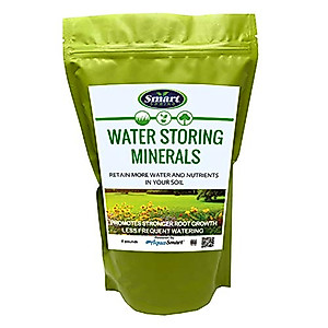 Water Storing Minerals - 4-Pound Water Absorbing Granules – Reduce Plant Waterings by 50% for Indoor Pots and Outdoor Gardens – Natural Non-Toxic Magic Sand Soil Additive for Planters & Lawns