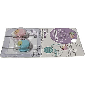 Sanrio Little Twin Stars Cable Protector Cell Phones Accessories 2pcs Set for iPhone (Lightning Cable)