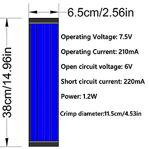 Solar Panel Flexible Thin-Film-Flex-Portable-Folding-Flexible-Roll-Up-Bendable-Amorphous-Solar-Panel-Battery-Car-Motorcycle-Trickle-Charger-Power-Solar-Pannel 6 Volt Rooftop Tents Camping rv (A-Black)