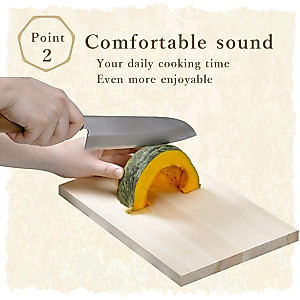 Nezame Japan Hinoki Cypress Lightweight Cutting Board 11 x 7" Japanese Natural Products Wood Chopping Board