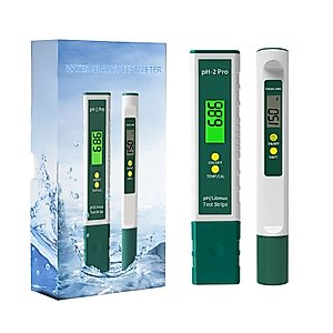 Yewhick Digital pH and TDS Meter Combo, High Accuracy 0.01 Water Quality Tester and 3-in-1 TDS and EC Meter, PPM and µS Meter for Water, Practical Water Testing Kit