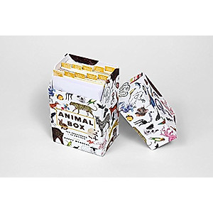 Animal Box: 100 Postcards by 10 Artists (100 postcards of cats, dogs, hens, foxes, lions, tigers and other creatures, 100 designs in a keepsake box)