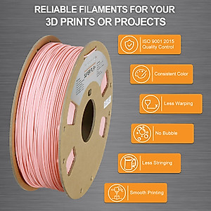 OVERTURE Super PLA+ Filament 1.75mm, Toughness Enhanced PLA Plus, Cardboard Spool, 1kg Filament (2.2lbs), Dimensional Accuracy +/- 0.02 mm (Sakura Pink)