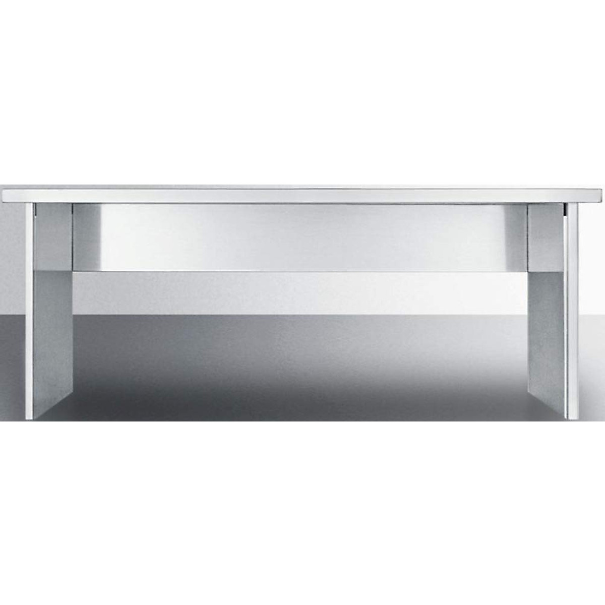 Summit Appliance APSS60 Stainless Steel Appliance Station Shelving System; Designed for Installation with The C60EL and C60ELGLASS Kitchenette; Heavy Duty Metal Shelf