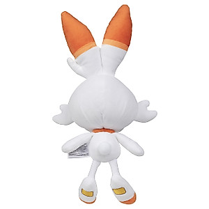 Pokémon 8" Scorbunny Plush - Sword and Shield Starter Figure - Authentic Soft Stuffed Animal Toy - Valentine's Day & Easter Basket Stuffer Gift for Kids, Boys, Girls - 2+